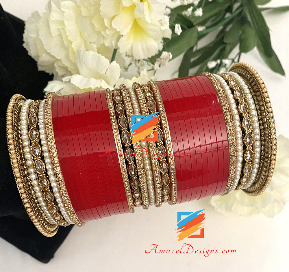Golden Churri Beads Bangles Churra – Amazel Designs