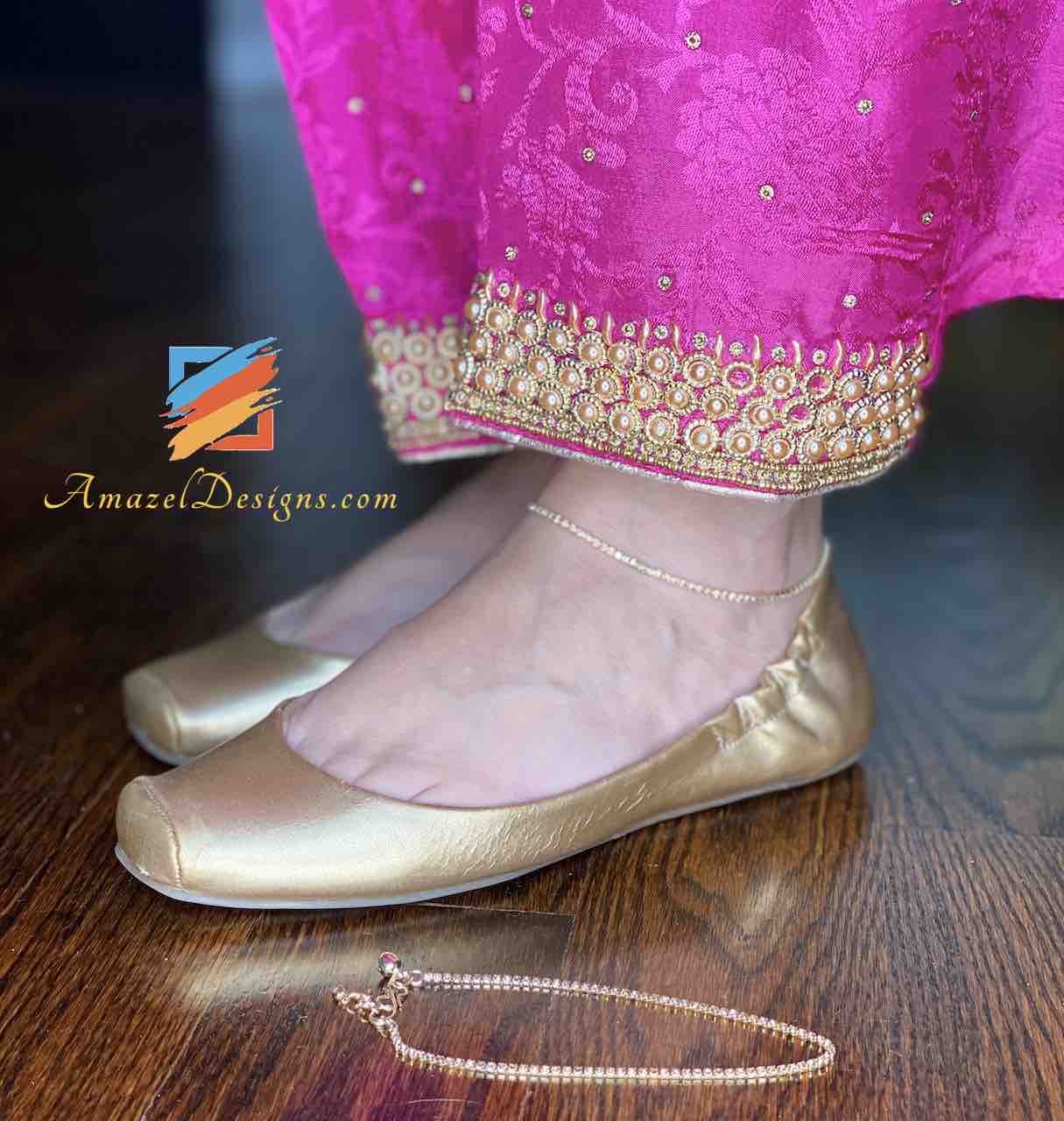 Golden Payal Design – Amazel Designs